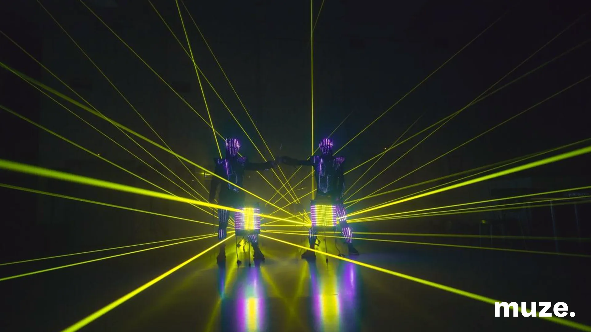 Hire Laser Drumming Performances! | Muze Entertainment